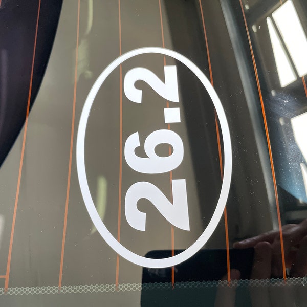 26.2 Marathon Decal, 26.2 Marathon Sticker, 26.2 Vinyl Decal, 26.2 ...