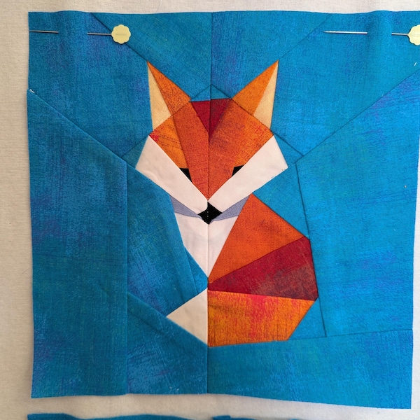 Fox in 3 Sizes, 8" 10" 12". Woodland Animal FPP Foundation Paper ...