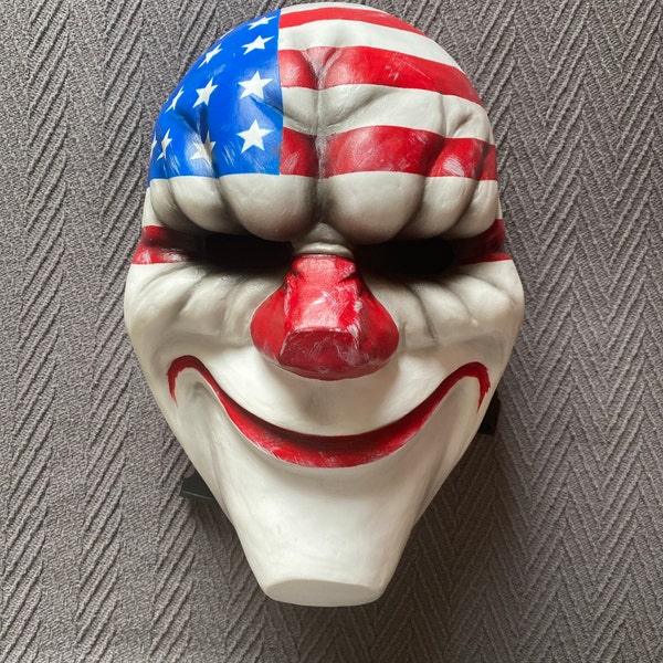Dallas Mask From Payday2 Replica, Clown Mask, for Gamer and Cosplay ...