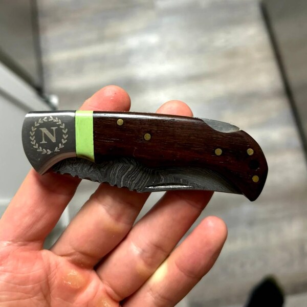 Handmade Damascus Cheese Knife Set of 5 Pcs With Olivewood Handle ...