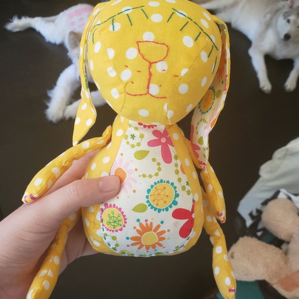 PDF Cloth Rabbit Pattern & Tutorial, Rabbit Sewing Pattern, Pdf Pattern ...