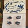 FLORIDA GATORS Vinyl Decal Sticker SET ( 2 ) for Car Window, Mirror ...