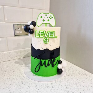 Gaming Cake Topper / Personalised Gamer Birthday Topper / Game ...