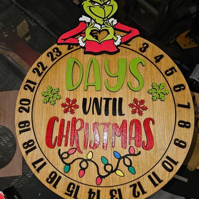 Christmas Cartoon Countdown Svg, Christmas Countdown Svg, Countdown ...