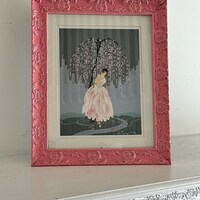 Erte Matted Print 1987 BALLET DANCER ONDEE Rain Shower Ballerina ...