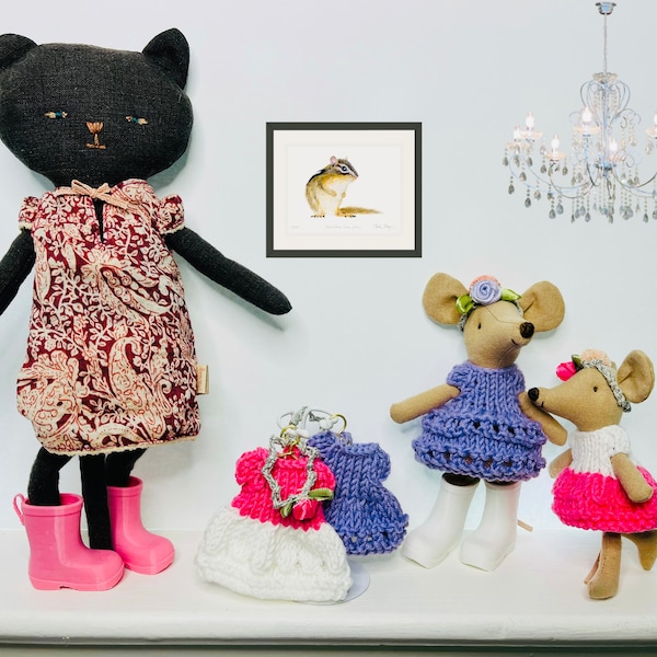 MAILEG Inspired Micro MICE - PDF Sewing Pattern - 5 Inch Cloth Mouse ...