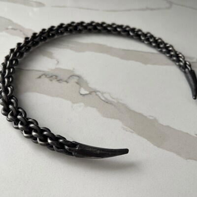 Hand-forged Braided Steel Scorpion Tail Neck Torc Claw / Talon Torc ...