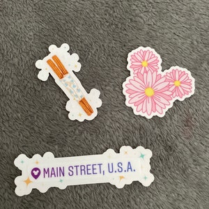 Main Street USA Destination Drop Pin Transparent Sticker/ - Etsy