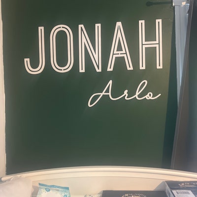 Stacked Custom Name Sign Wood Name Sign Nursery Letters - Etsy