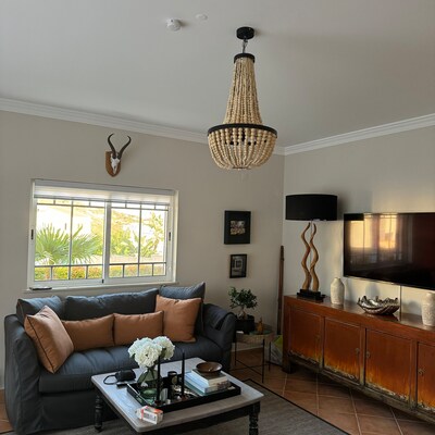 Round Rafia Rug, Woven Straw Natural Fiber Rug, Jute Rug, Hand Braided ...