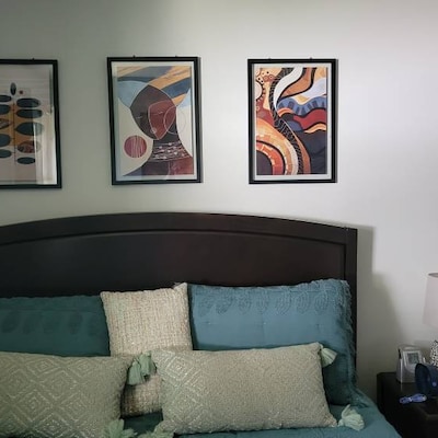 Modern African American Art Set of 3 Print. Abstract Ethnic Black Woman Gallery Wall Set ...