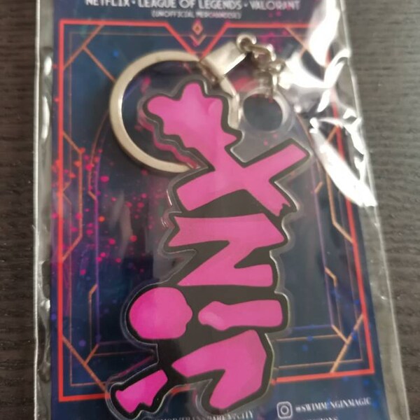 ARCANE Enamel Pin: Jinx Powder and Ekko Arcane Vinyl Customizable Set ...