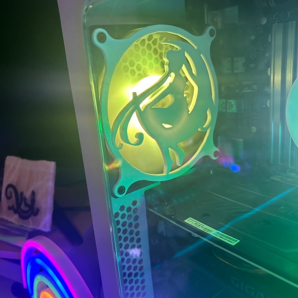 Moon and Stars Collection Gaming Computer Fan Shroud / Grill / Cover ...