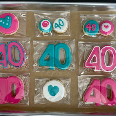 Number 40 Cookie Cutter/multi-size/dishwasher Safe Available/cuts ...