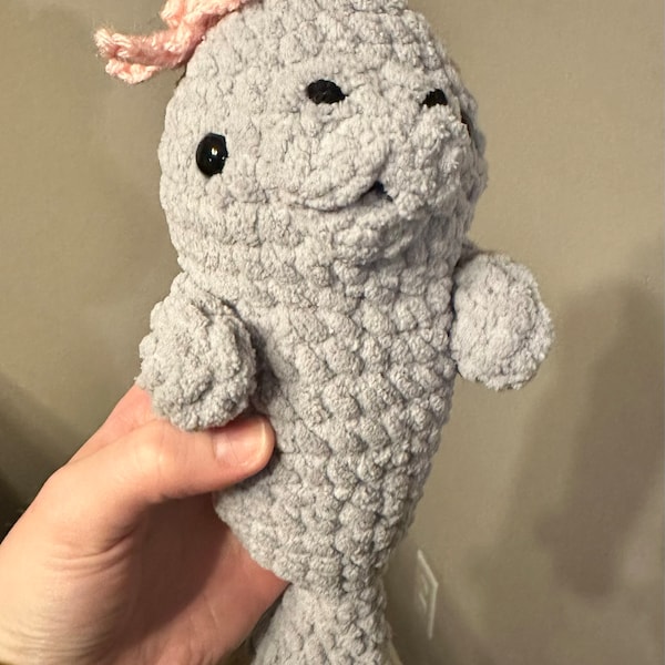 PATTERN/INSTRUCTIONS Manatee, Amigurumi Pattern, Manatee Pattern ...