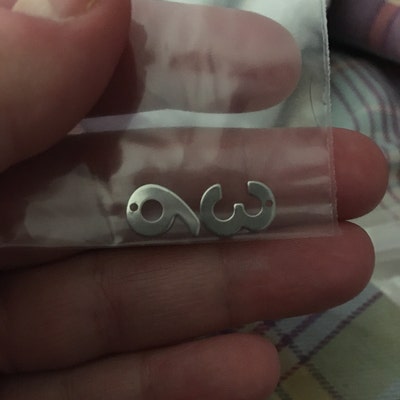 1 Stainless Steel Number 3 Charm SC5079 - Etsy
