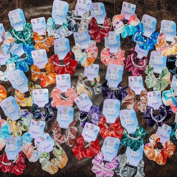 Scrunchie Tag Template, Scrunchie Tag Svg Canva Template, Printable ...