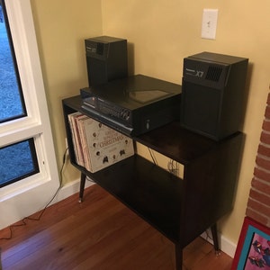 Mid-century Modern Retro Record Player Console Turntable Stand in ...