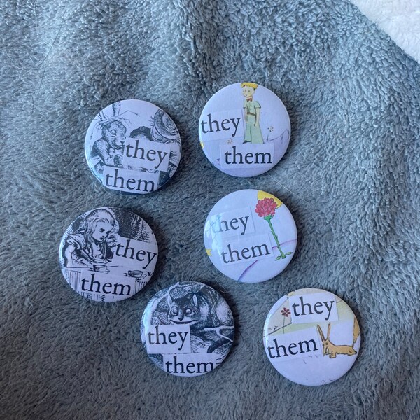 Pronoun Pins: CUSTOM ORDER **quantity-based Discount!** Free US ...
