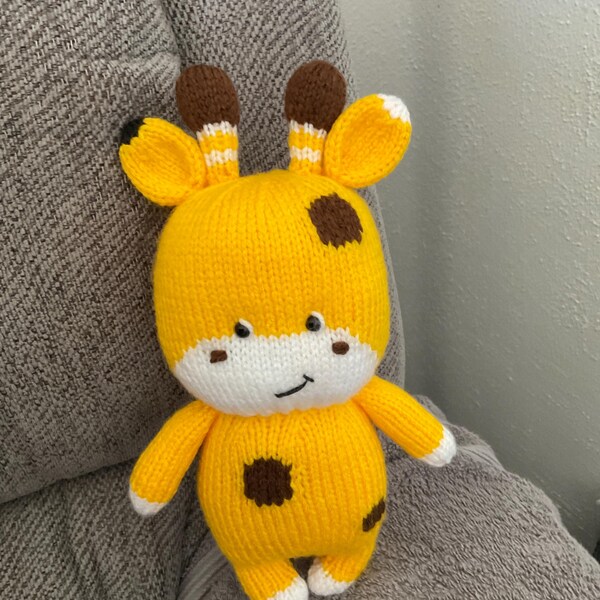 Giraffe Knitting Pattern, Knitted Toy Tutorial, Knitted Animal Pattern ...