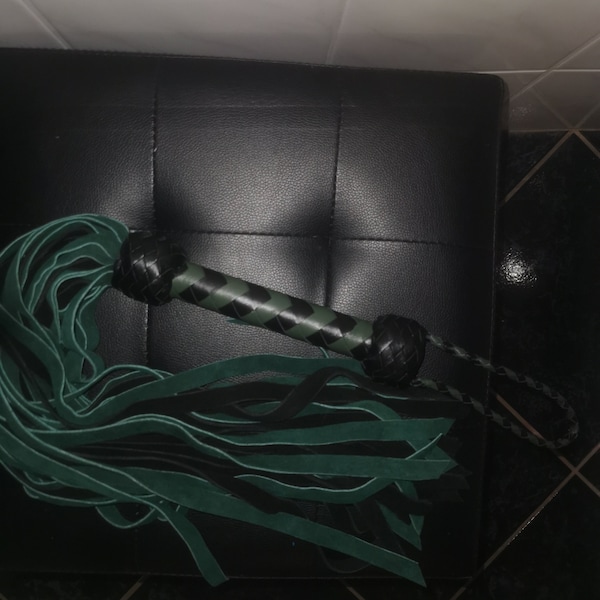 Chain Flogger With Leather Handle, Metal Flogger for Sensation Play ...