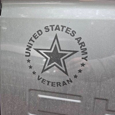 US Army Veteran Car Truck Window Laptop Decal Sticker - Etsy