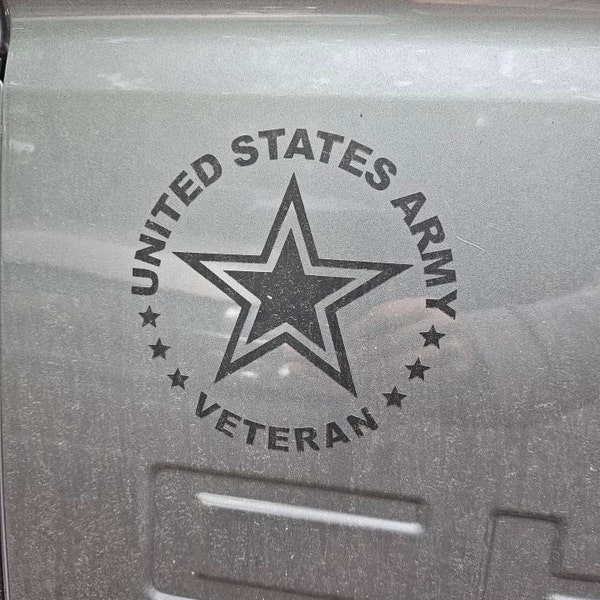 US Army Veteran Car Truck Window Laptop Decal Sticker - Etsy