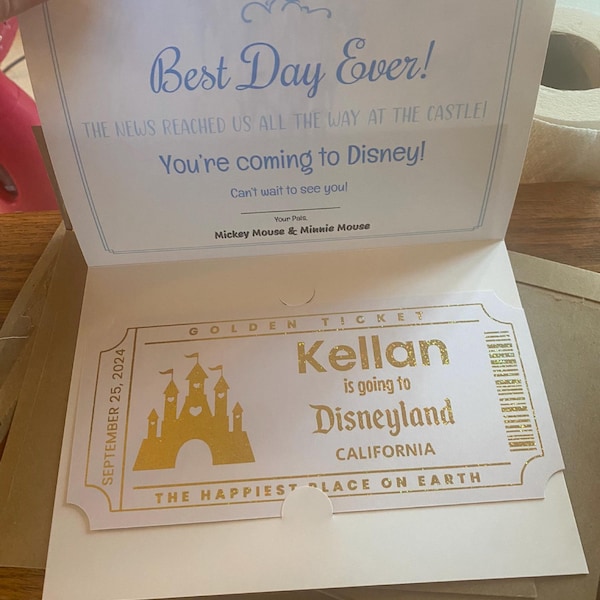 Disney Professional Autograph and Photo Book, Name Printed With GOLD ...