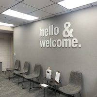 Hello & Welcome, Office, Wall, Art, Decor, 3D, PVC, Typography ...