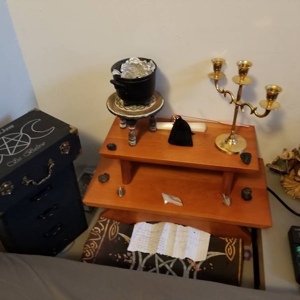 Puja Table. Meditation Shrine. Prayer Table. Meditation Altar. Tea ...
