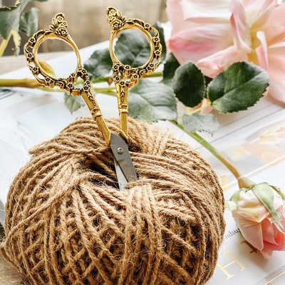 Victorian Floral Embroidery Scissors Antique Style Vintage Sewing and ...