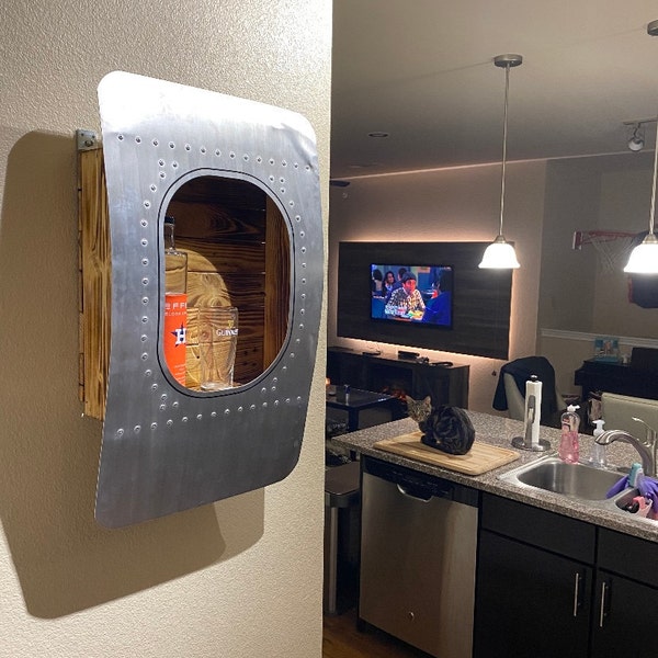 Airplane Window Shelf – Aviation Wall Bar – Aircraft Furniture Handmade ...