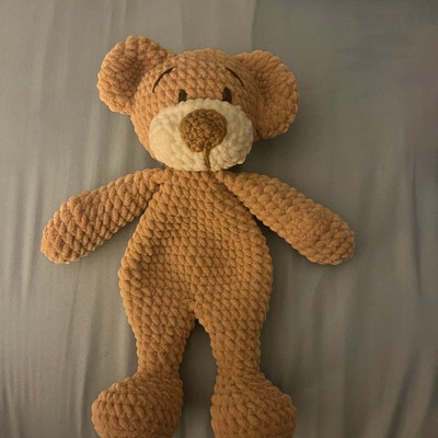Original Crochet Pattern: Teddy Snuggle Bear comforter, Cuddly, Cute ...