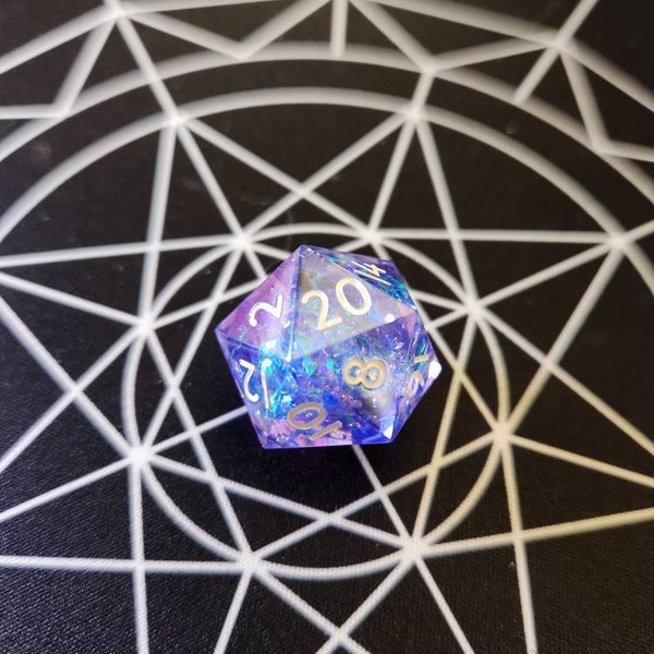 Taro Milk Tea Boba Dice Kawaii Dice, Boba Dice, Handmade Resin Sharp ...