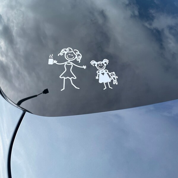 MY CAR STICK_FAMILY | Car Window Bumper Vinyl Decal Sticker, Any Colour ...