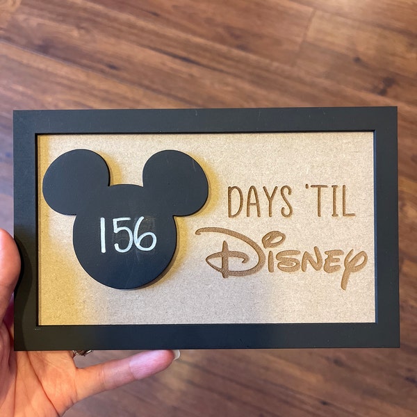 Days ‘til Disney Countdown Sign - Etsy