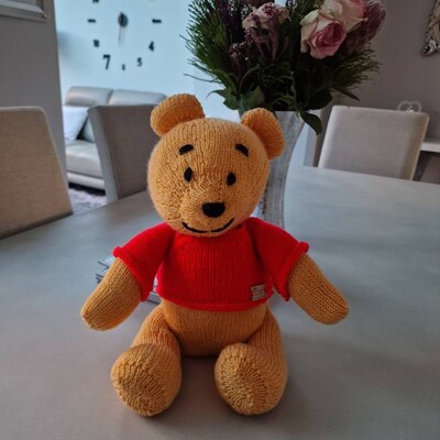 Winnie the Pooh Knitting Pattern Knitted Bear Winnie the Pooh Bear ...
