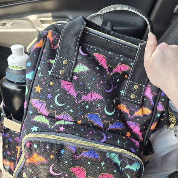 Baby Bat Diaper Nappy Bag Pastel Goth Baby Bag Goth Backpack Goth Purse ...