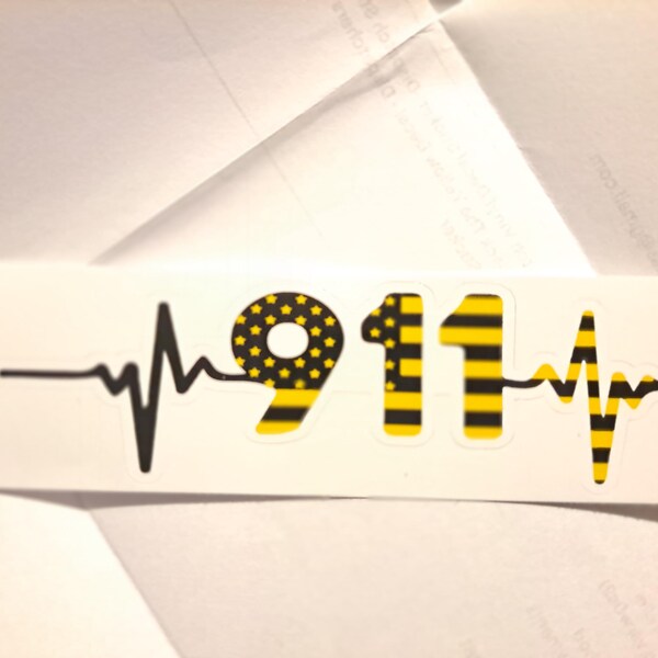 911 Dispatch Vinyl Decal Sticker - Messy Bun Stickers - Dispatch ...