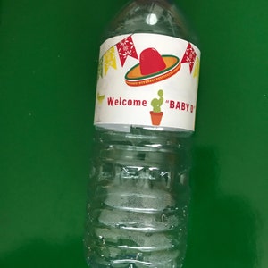 Mexican Fiesta Wedding / Birthday Water Bottle Labels Great for ...