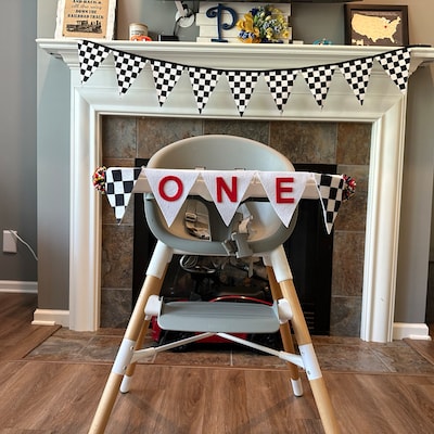 Boys 1st Birthday Car High Chair Banner Race Car Party High - Etsy