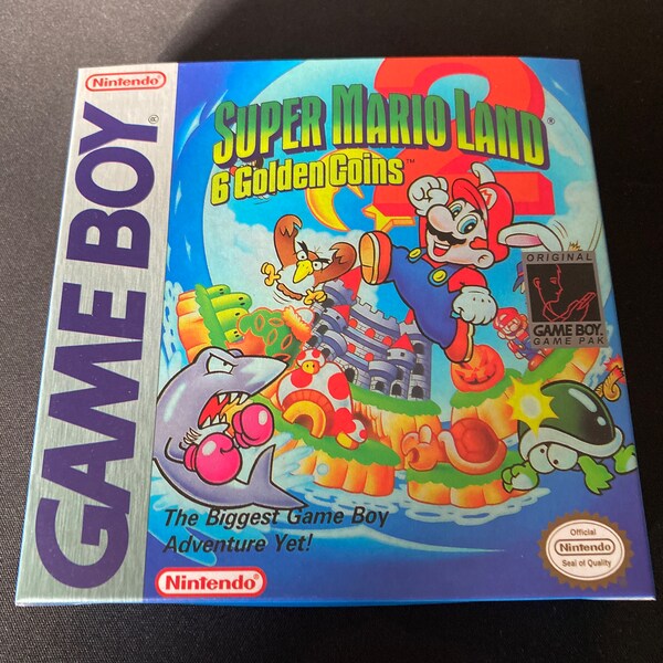 Super Mario Land 2: 6 Golden Coins Box for Game Boy Nintendo - 3 ...