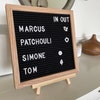Handmade Wall Hanging Wooden Letter Board, Rectangular Letter Board ...