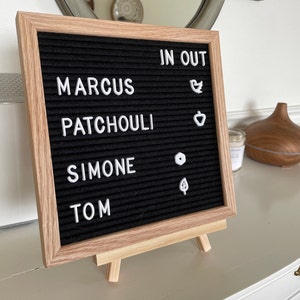 Handmade Wall Hanging Wooden Letter Board, Rectangular Letter Board ...