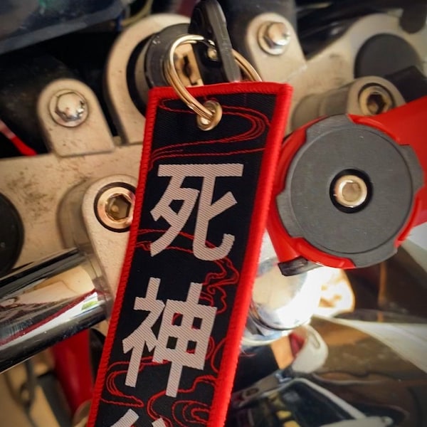 Shinigami Valley Car Jet Tag Keychain (oni Mask Design) - Etsy