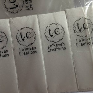 Custom White Satin Labels. Personalized Labels. Garment Labels. Care ...