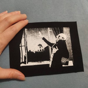 Spider Web Collar Screen Printed Patch Horror Punk Black Metal Goth - Etsy