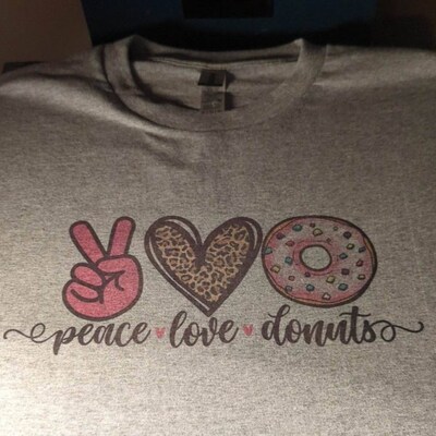 Peace Love Donut Svg Png Eps Dxf Sublimation Design PNG Print Tshirt ...
