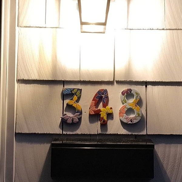 Custom Tile House Numbers, Personalization Address Ceramic Numbers ...