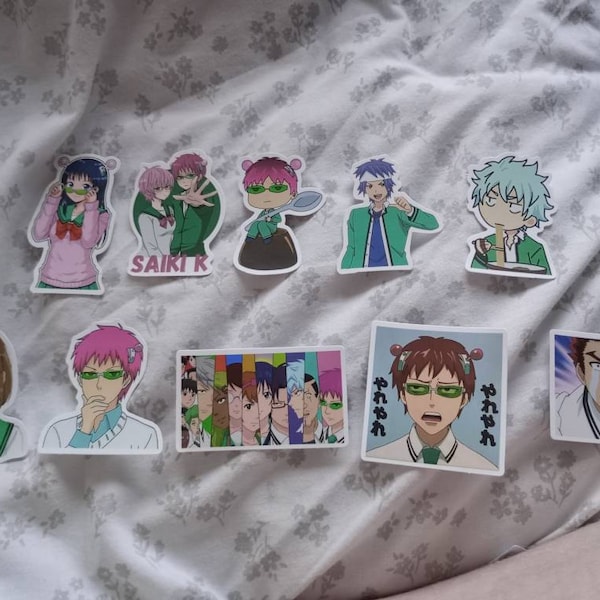 The Disastrous Life of Saiki K Anime Stickers - Etsy Canada